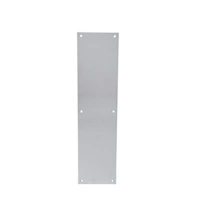 Propation 4 x 16 in. Square Corner Push Satin Stainless Steel Plate PR1629257 | Zoro